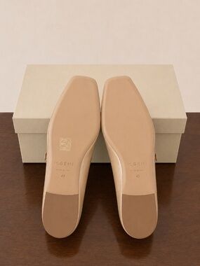 M. Gemi | Shoes | New Mgemi The Zoe Ballet Flats Sand Patent Size 4 Eu ...